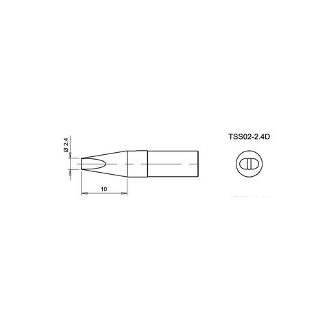 Soldering Tip Quick TSS02-2.4D - ToolBoom